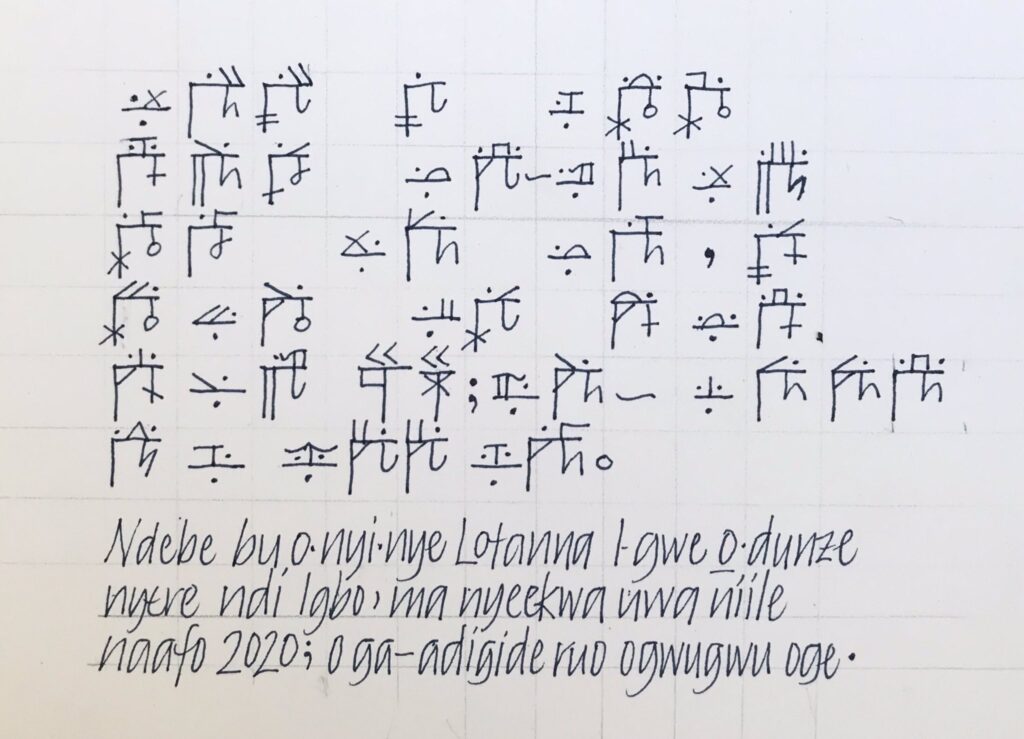 Inventing Ńdébé, an Indigenous Script for the Igbo Language | Open ...